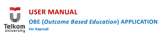 Panduan Aplikasi OBE, Untuk Kaprodi - IT Service Desk