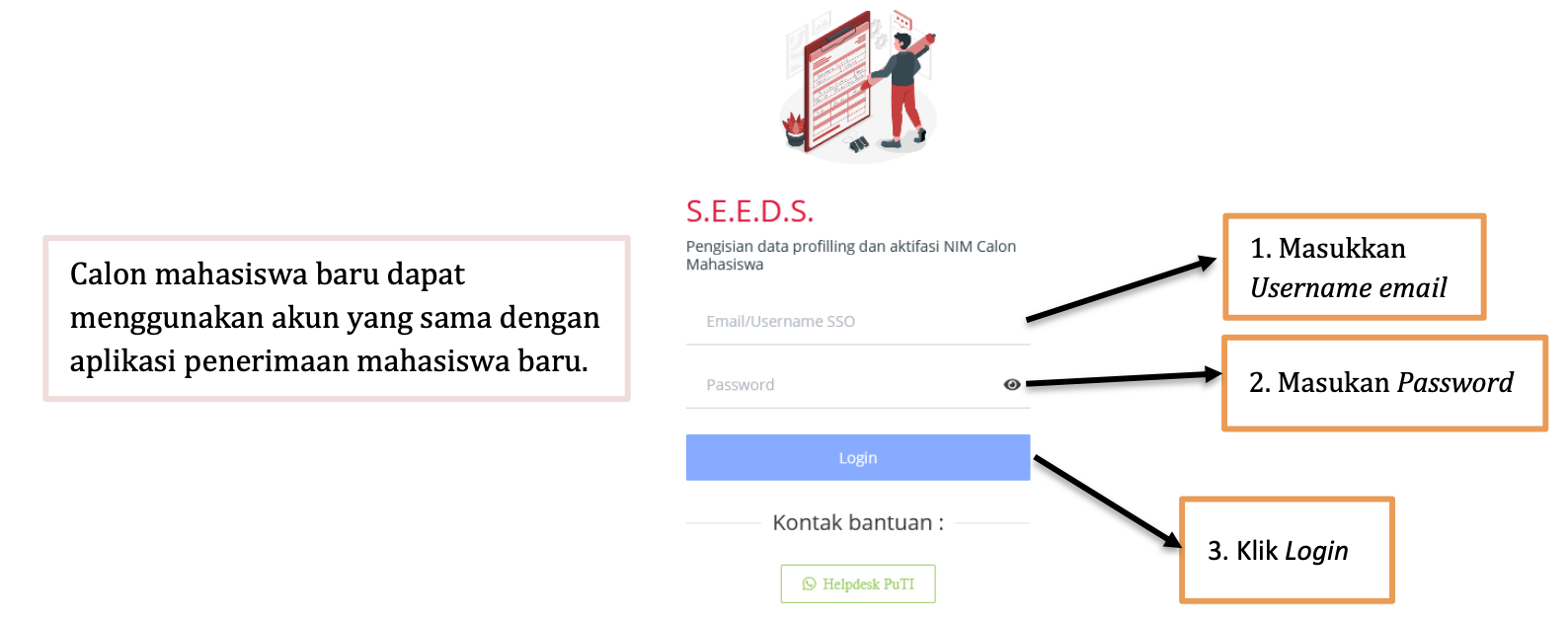 Panduan Pengguna SEEDS (Sistem Registrasi Akademik Mahasiswa Baru) - IT ...