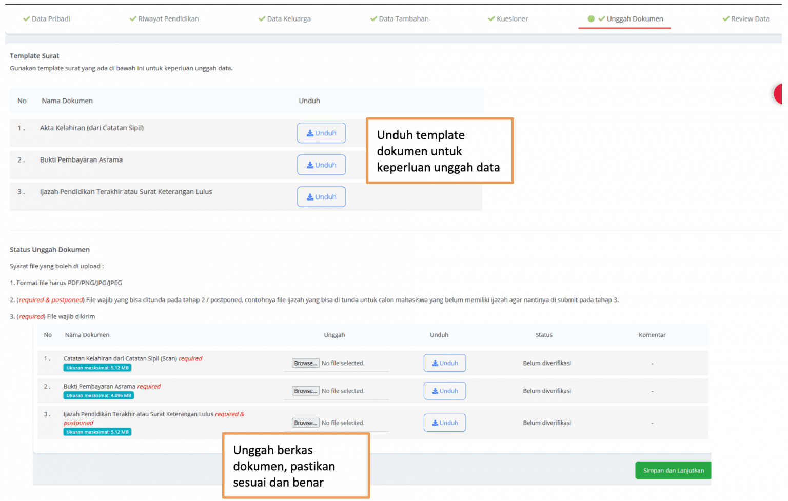 Panduan Pengguna SEEDS (Sistem Registrasi Akademik Mahasiswa Baru) - IT Service Desk